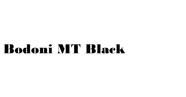Bodoni MT Black