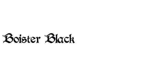 Boister Black