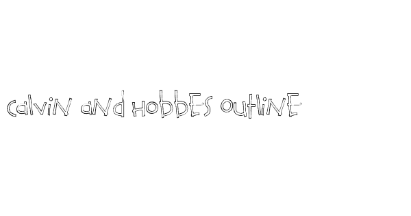 Calvin and Hobbes Outline