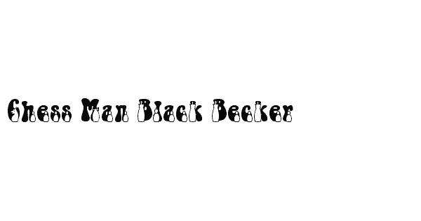 Chess Man Black Becker