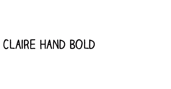 Claire Hand Bold