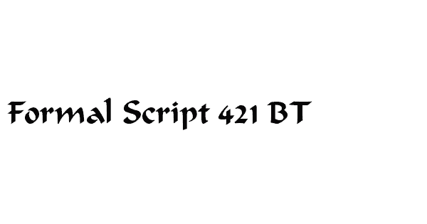 Formal Script 421 BT