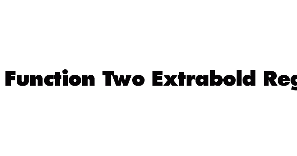 Function Two Extrabold Regular