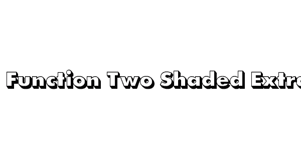 Function Two Shaded Extrabold Regular
