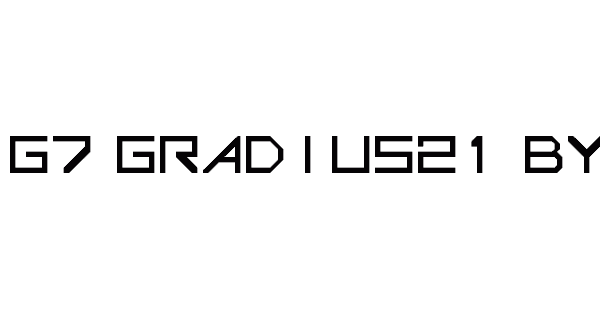 G7 Gradius2(1 byte font)