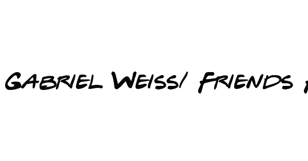 Gabriel Weiss Friends Font