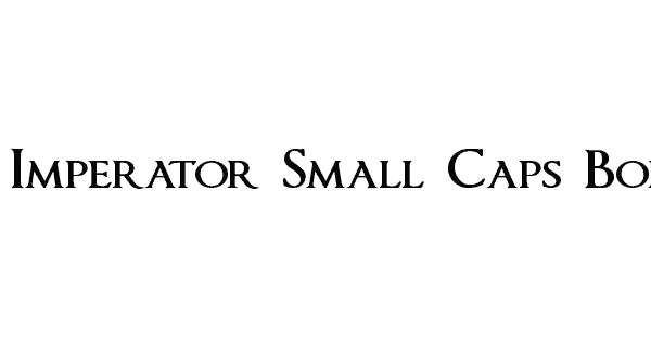 Imperator Small Caps Bold