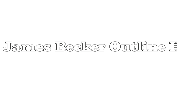 James Becker Outline Heavy