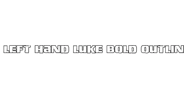 Left Hand Luke Bold Outline