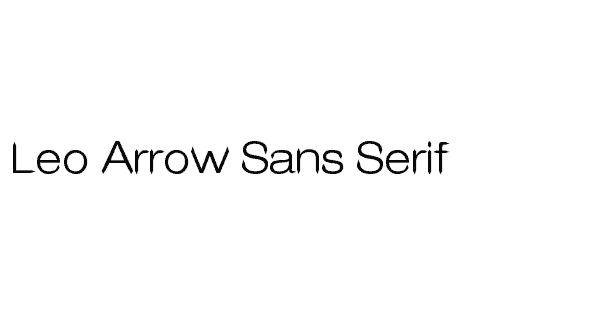 Leo Arrow Sans Serif