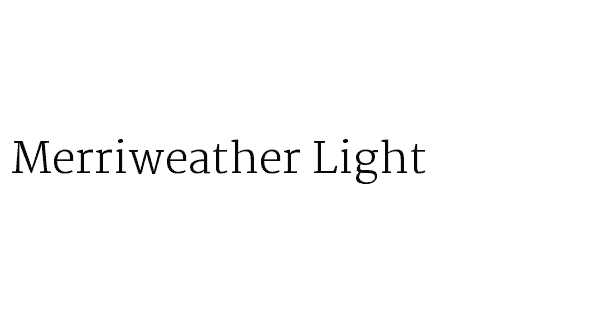 Merriweather Light
