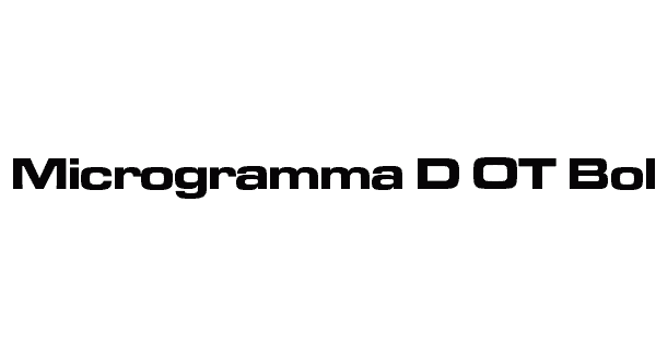 Microgramma D OT Bold Extended