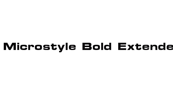 Microstyle Bold Extended ATT
