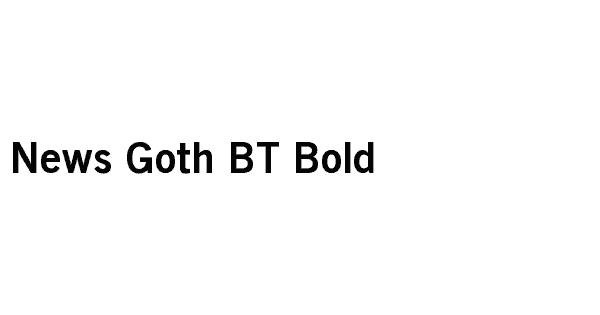 News Goth BT Bold
