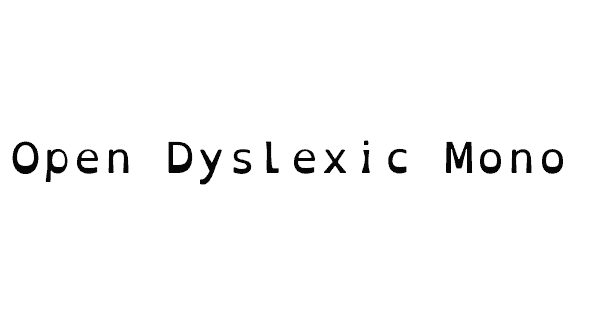 Open Dyslexic Mono