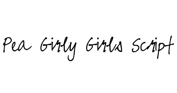 Pea Girly Girls Script
