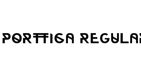 Portica Regular Typeface
