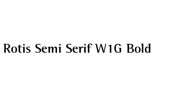 Rotis Semi Serif W1G Bold
