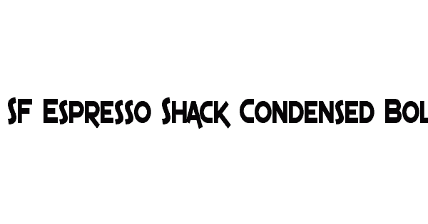 SF Espresso Shack Condensed Bold