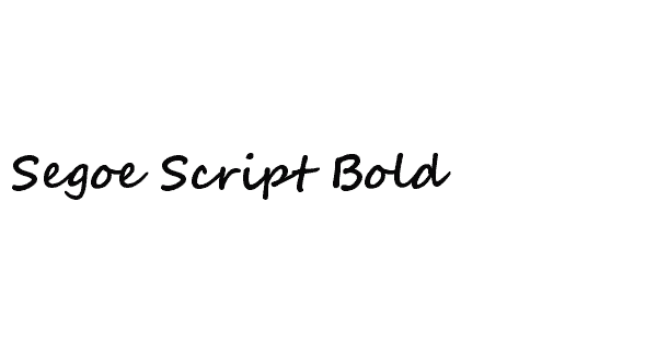 Segoe Script Bold