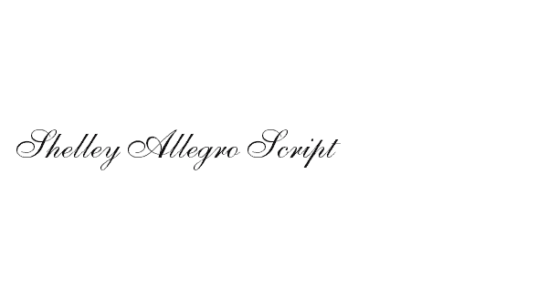 Shelley Allegro Script