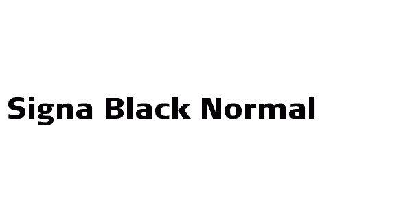 Signa Black Normal