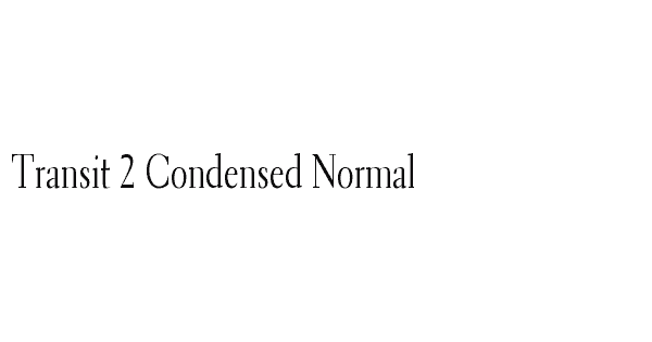Transit 2 Condensed Normal