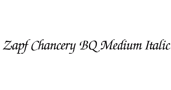 Zapf Chancery BQ Medium Italic
